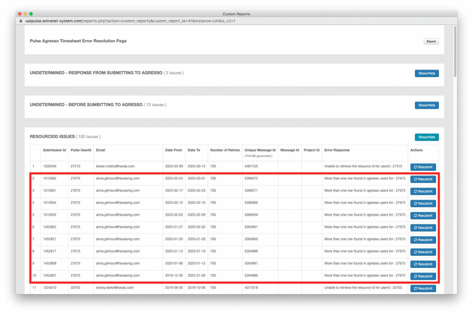 Resolving Timesheet Submission Errors with the Timesheet Error ...