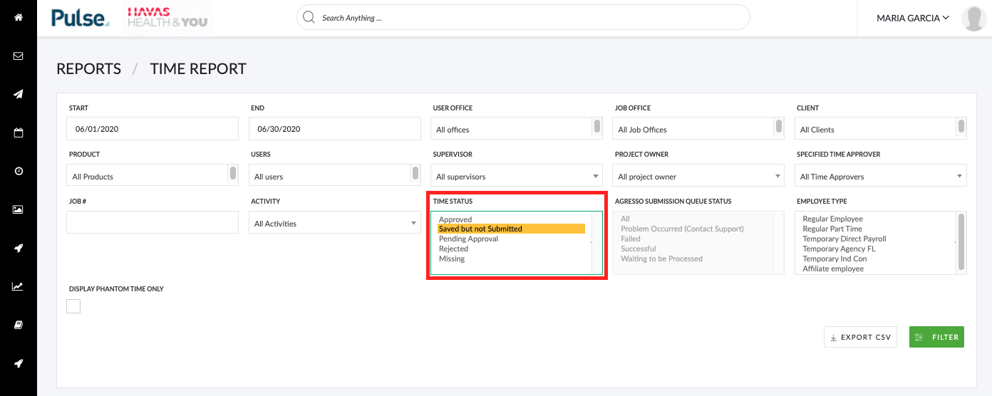 Understanding Timesheet Status - Pulse