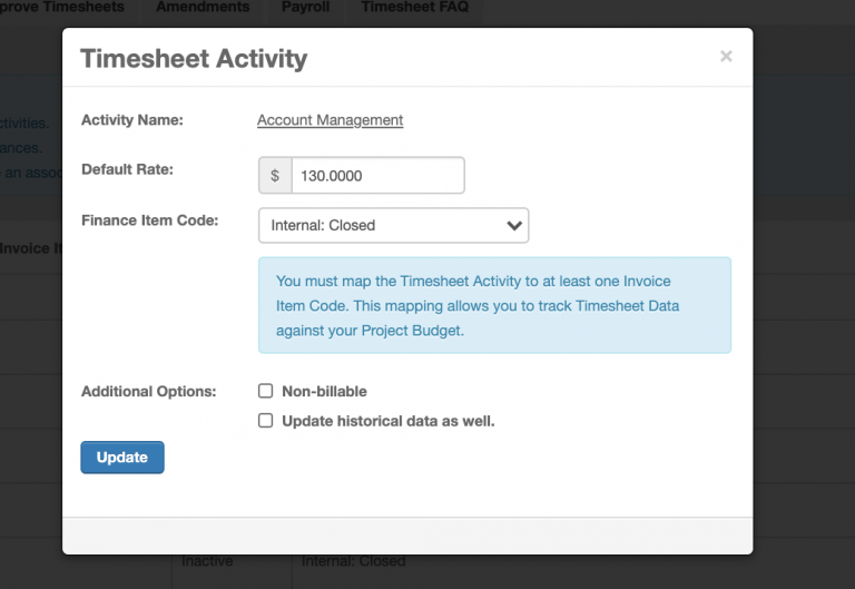 Activities - Manual Setup - Pulse Project Management Software