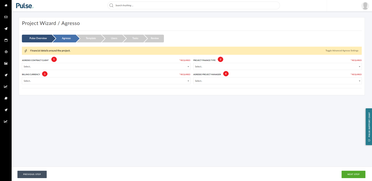 Agresso Step - Pulse Project Management Software