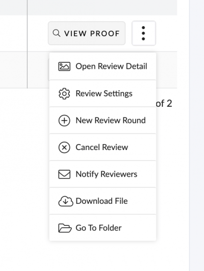 Cancel a Review - Pulse Project Management Software