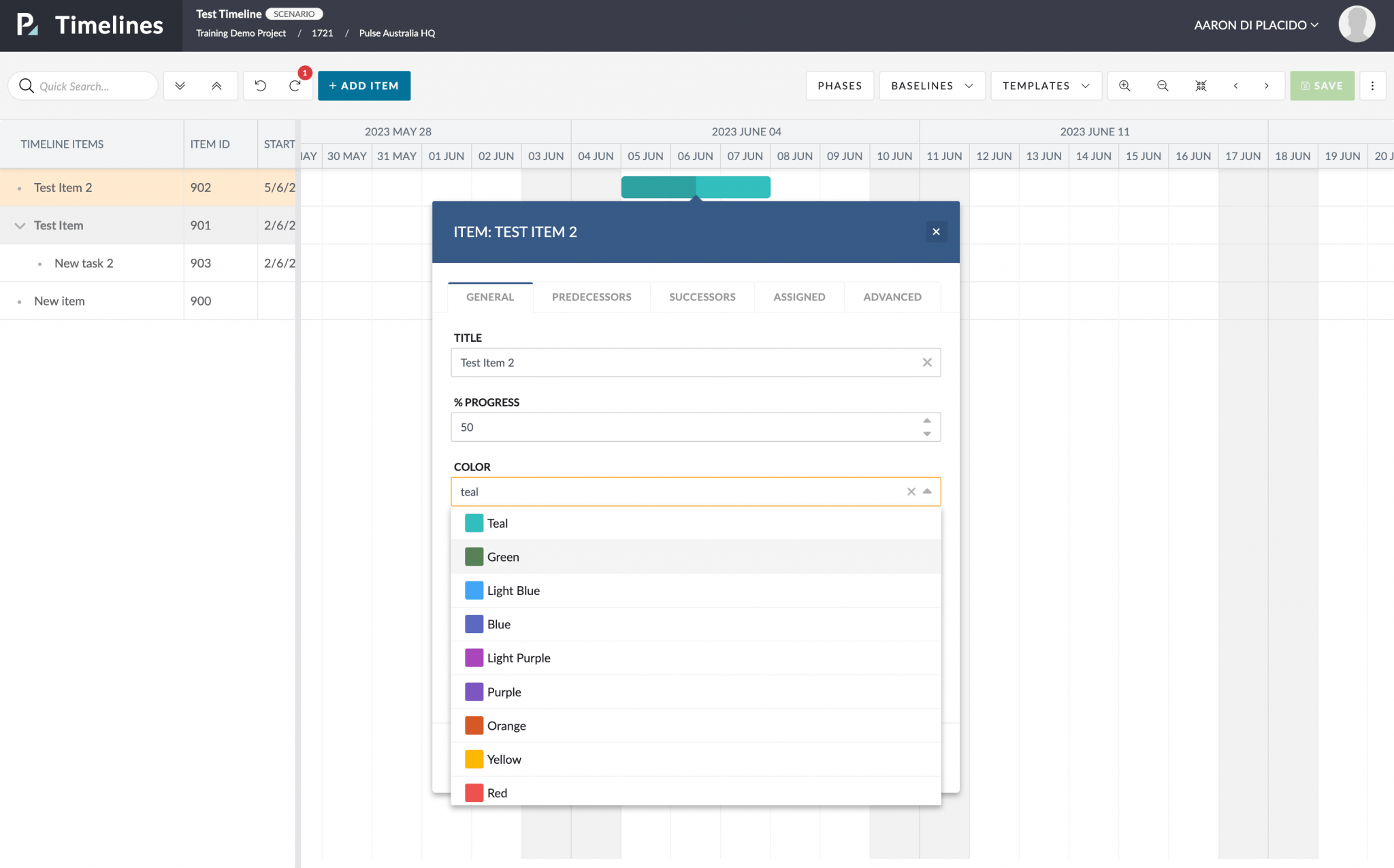 Colour - Pulse Project Management Software