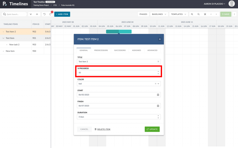 Progress - Pulse Project Management Software